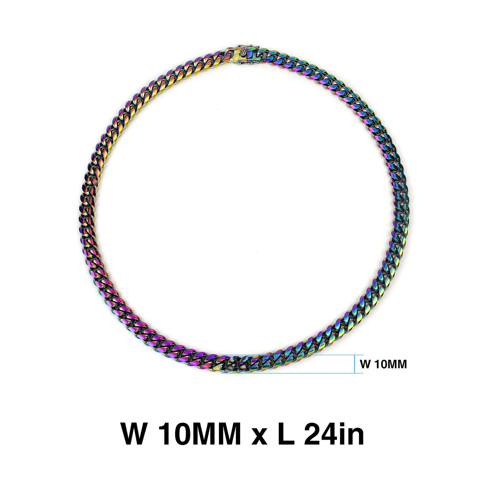 Rainbow chains W10mm x L24in - Slabmags